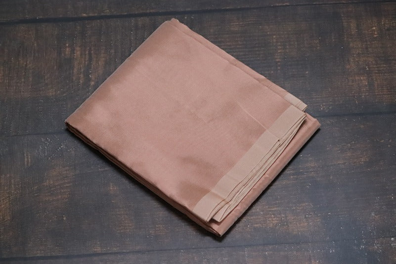 Artsilk RoseGold Combo Set(Shirt Fabric+Dhoti) with Copper Border ...